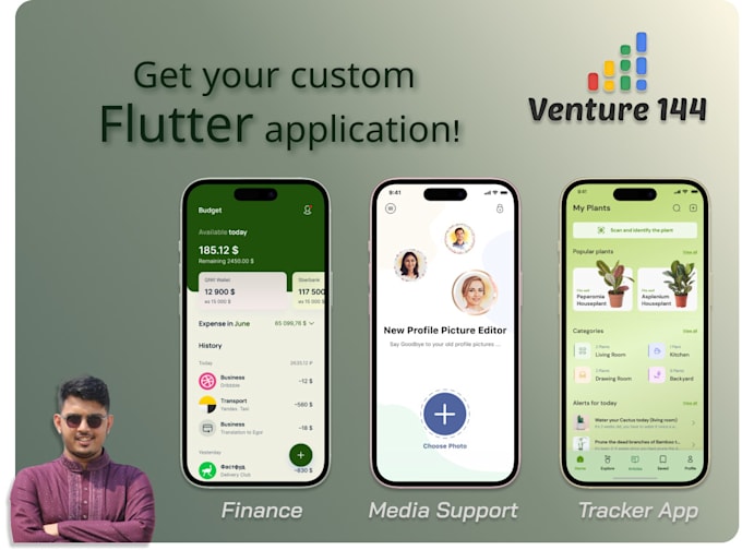 Develop flutter application for you by Venture144 | Fiverr