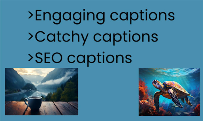 Write engaging and catchy captions for your instagram and social media ...