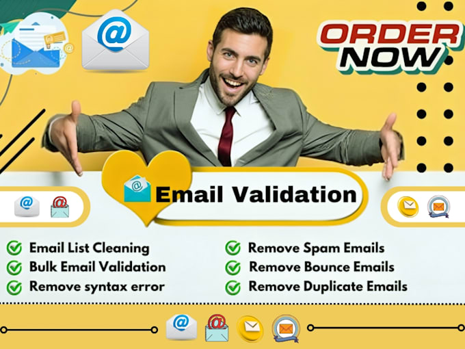 Do bulk email validation, verification and email list cleaning service in 24 hrs by Gomalnobi ...