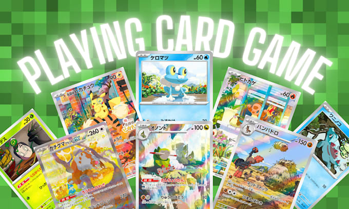 Create trading card game design, trading card game template, tcg card ...