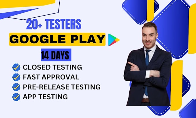 Provide 20 active testers for google play close app testing by ...