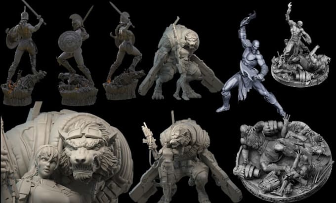 3d model sculpture 3d character sculpting miniature 3d printing by ...