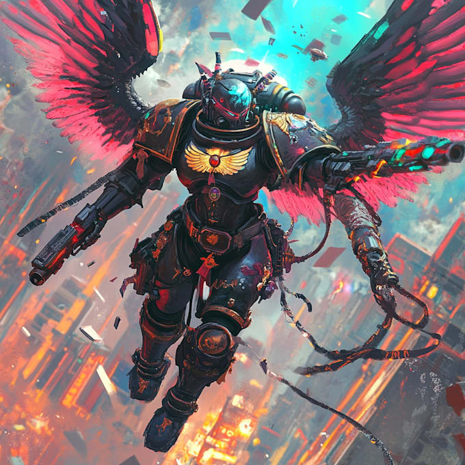 Draw a warhammer 40k character art that you want by Shealyonner | Fiverr