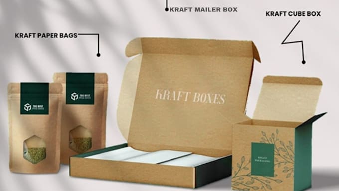 Do kcraft box design, mailer box, gift box and product packaging design by Olaseni_visual | Fiverr