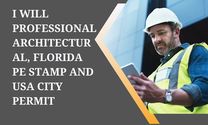 Professional architectural, florida pe stamp and usa city permit by ...
