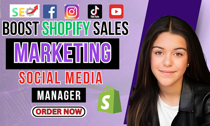 Promote shopify marketing facebook ad social media post ig ads tiktok ...