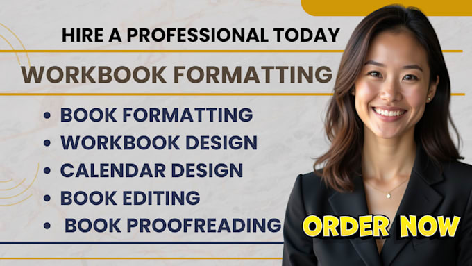 Format, edit, google docs word templates book layout design workbook ...