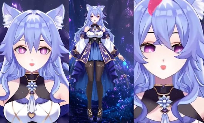 Design and rig a high quality live2d model for vtuber anime 2d vtuber ...