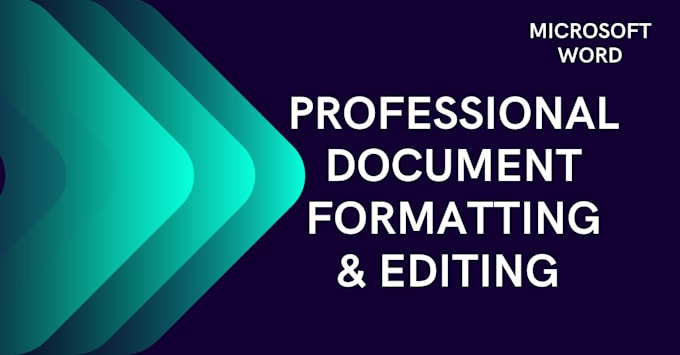 Professionally format and edit documents in ms word by Wardatarar_de ...