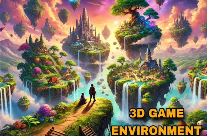 Design stylized 3d game enviroment,3d game environment level,unity unreal engine by ...