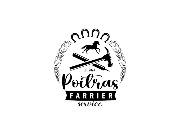 Do a modern minimalist farrier logo design unique, professional ...