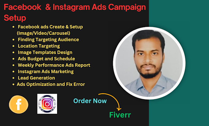 Be your fb and ig meta ads setup budget and targeted audience lead generation by Mdbadalgazi ...