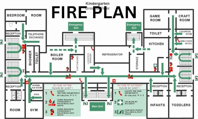 Design a custom fire emergency evacuation plan for your floor plan by ...