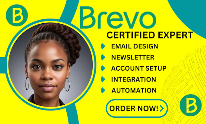 Setup brevo, brevo automation, bravo crm, brevo email design, active ...