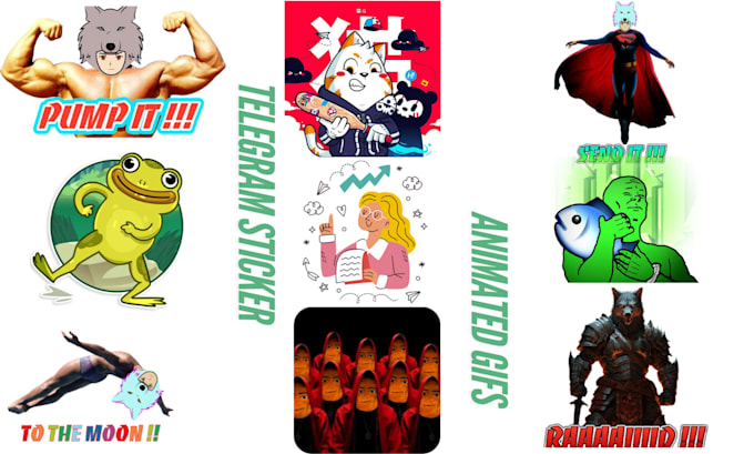 Create crypto telegram stickers, animated gifs, and meme emotes in 12 ...