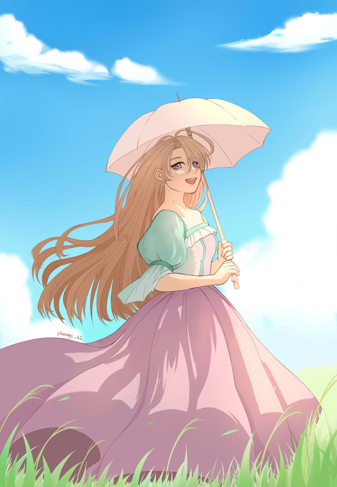 Draw your oc or fan illustrations commissions by Zhangyi_62 | Fiverr