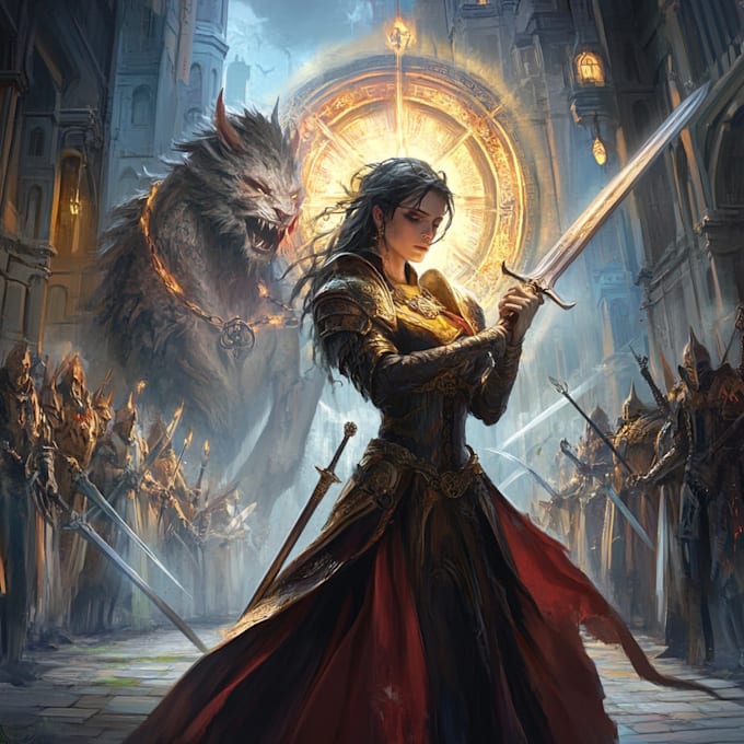 Do a realistic dnd character art from your imagination by Manapoukse ...