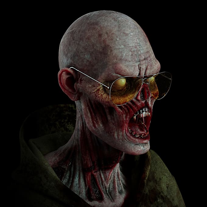 Do 3d alien character,3d horror,zombie character,rig 3d,vampire,devil ...