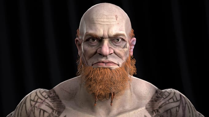 Design a 3d character model, game asset, aaa model, weapon, rigging, z ...