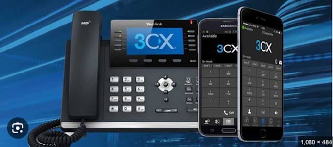 Install and setup 3cx voip system including ip phone sip trunk, sip ...