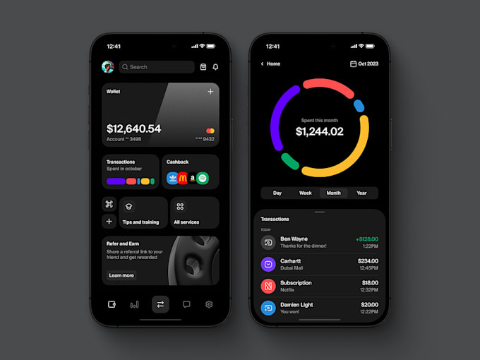 Build a expense tracking, wealth management app, bill management app ...