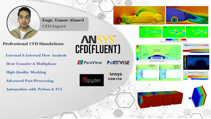 Conduct professional cfd simulations, using ansys fluent, icem and pointwise by Temoorahmed | Fiverr