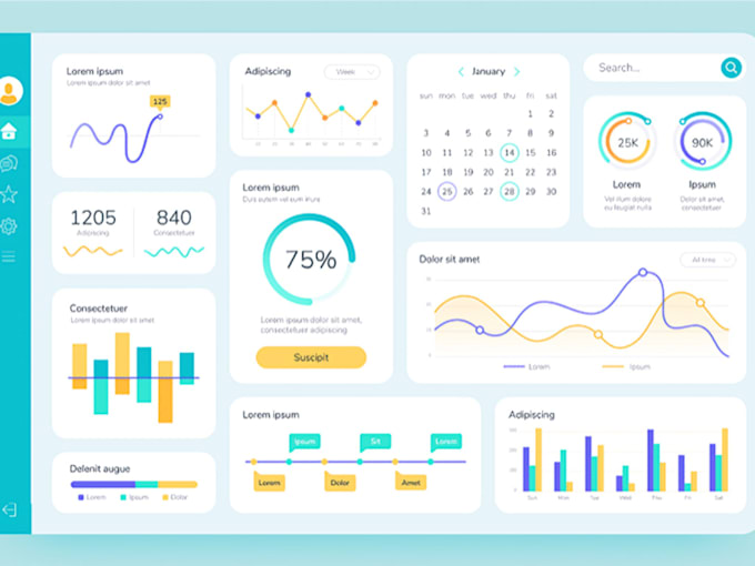 Create data visualization and dashboard design in excel or google sheets by John_mark004 | Fiverr