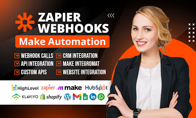 Create, fix zapier automation, make automation or pabbly automation integration by Wd_shahid ...