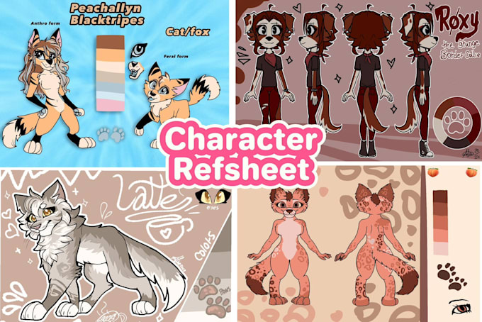 Draw your ocs refsheet by Kirally_arts | Fiverr