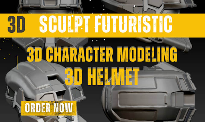 Sculpt 3d helmet, cosplay 3d mask, 3d cyberp by Daniel_crainic | Fiverr