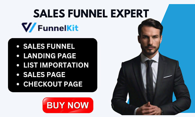 Do funnelkit, funnelkit sales funnel , landing page by Mart_joh | Fiverr