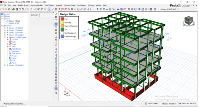 Civil engineering 2d floor plan 3d modeling design autocad structural draftsman
