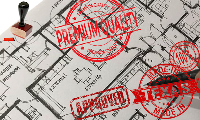 Review and stamp your architectural drawings, mep, floor plan, 2d 3d ...
