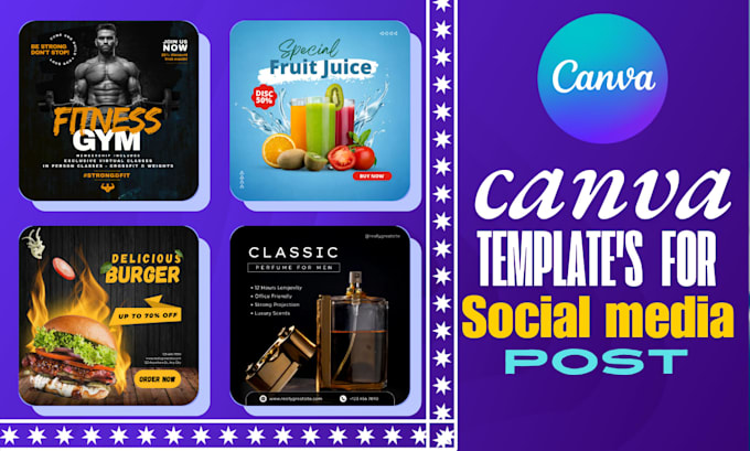 Create pro social media posts and ads with canva templates for ...
