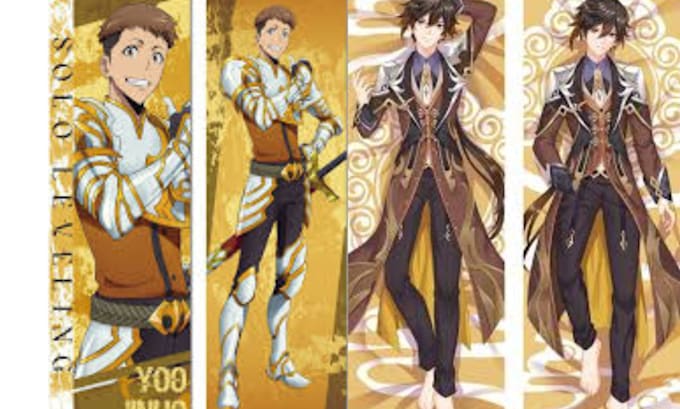 Draw dakimakura character design body pillow digital art anime art 2d ...