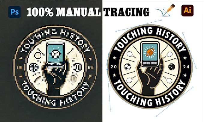 Redesign logo, raster to vector, vector tracing professionally by ...