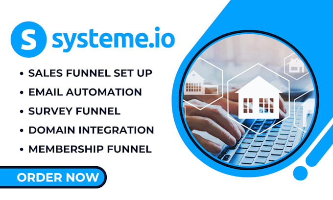 Build systeme io sales funnel, systeme io landing page design, email ...