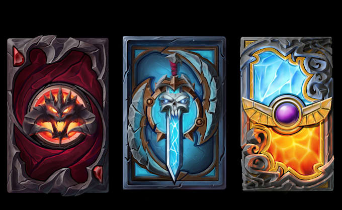 Draw card game art, card game design, card game, board game, board game ...