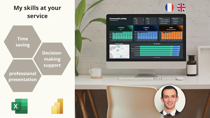 Create a custom excel spreadsheet with formulas and dashboards by Nicolas_poisson | Fiverr