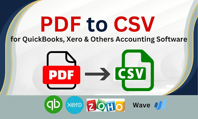 Convert bank statement and credit card statement pdf to excel or csv by Jannatul_101 | Fiverr