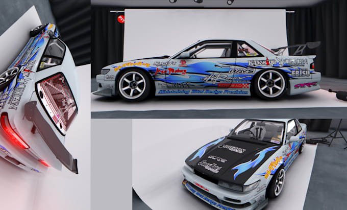 Design your car livery for assetto corsa, beamng, iracing, competizione ...