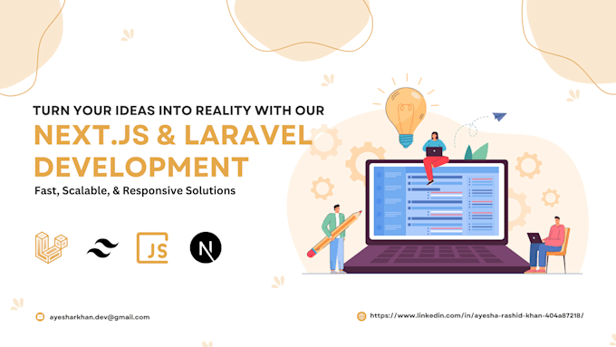 Build nextjs app with laravel backend by Ayeshar_khan | Fiverr Build nextjs app with laravel backend by Ayeshar_khan | Fiverr