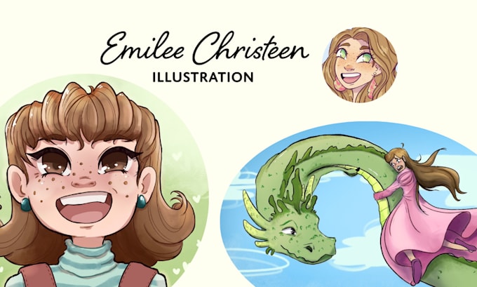 Create a custom character illustration by Artwithemms | Fiverr
