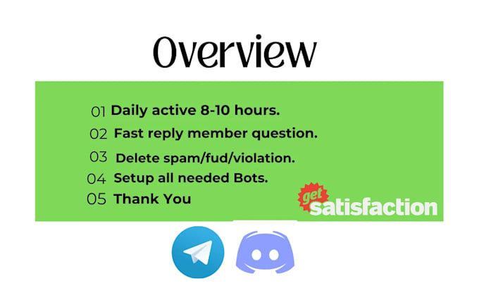 Manage your telegram with my team chatter, telegram moderator, discord ...