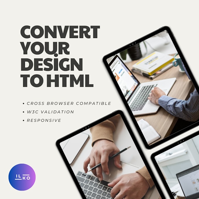 Convert psd to html figma to html xd to html css tailwind responsive website by Ilko67119 | Fiverr
