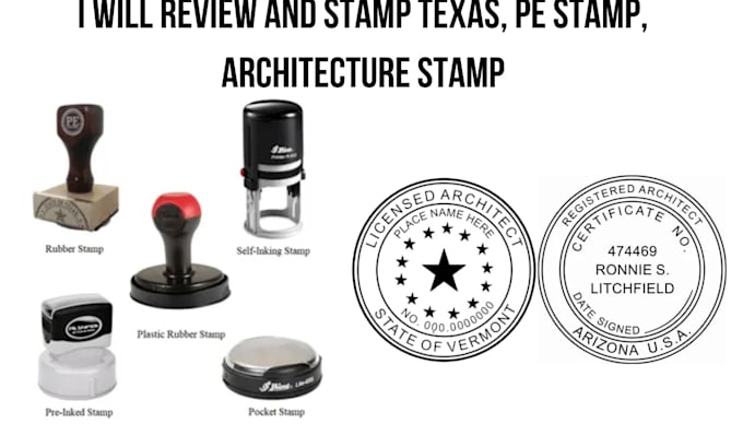 Review and stamp texas, pe stamp, architecture stamp by Buzzaldrin67 ...
