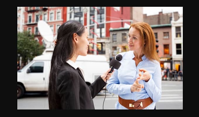 Conduct street interview to random people using your questions by ...
