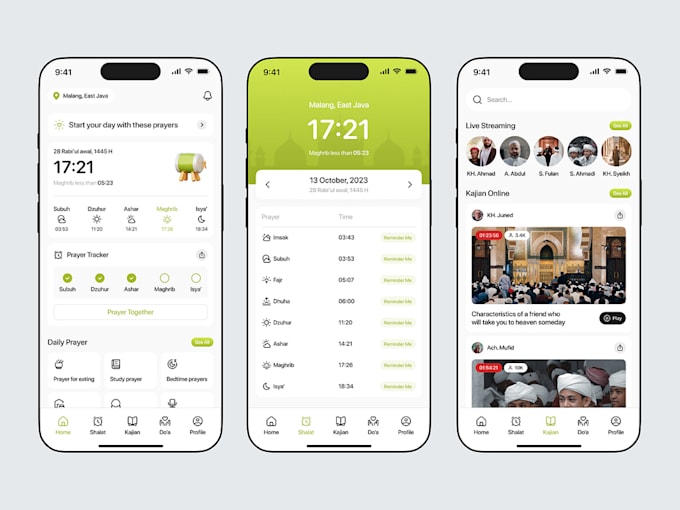 Develop mosque app, quran app, qibla finder app, islamic app, prayer ...