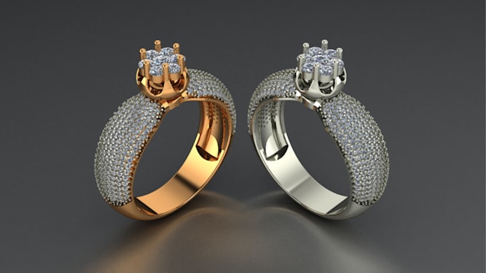 Design 3d jewelry design and render it by Designswaqar | Fiverr