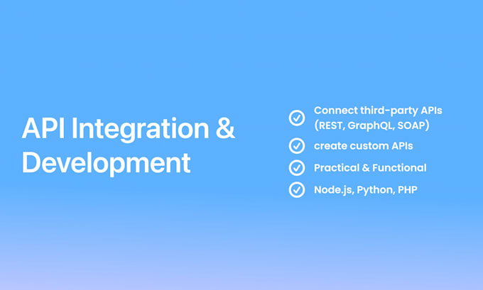 Do api integration and development by Ziptwo | Fiverr